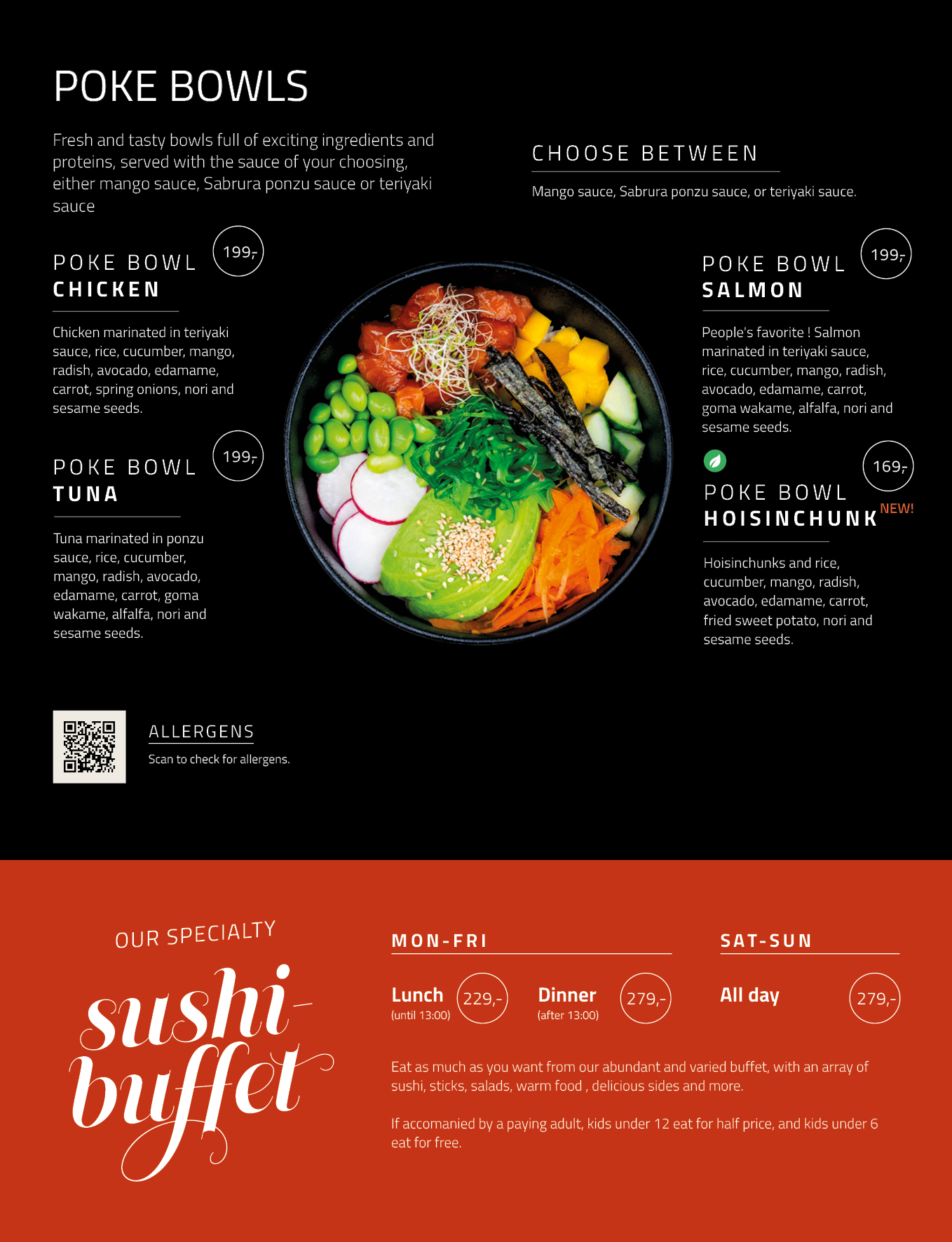 Sabrura menu | Sabrura Sticks & Sushi