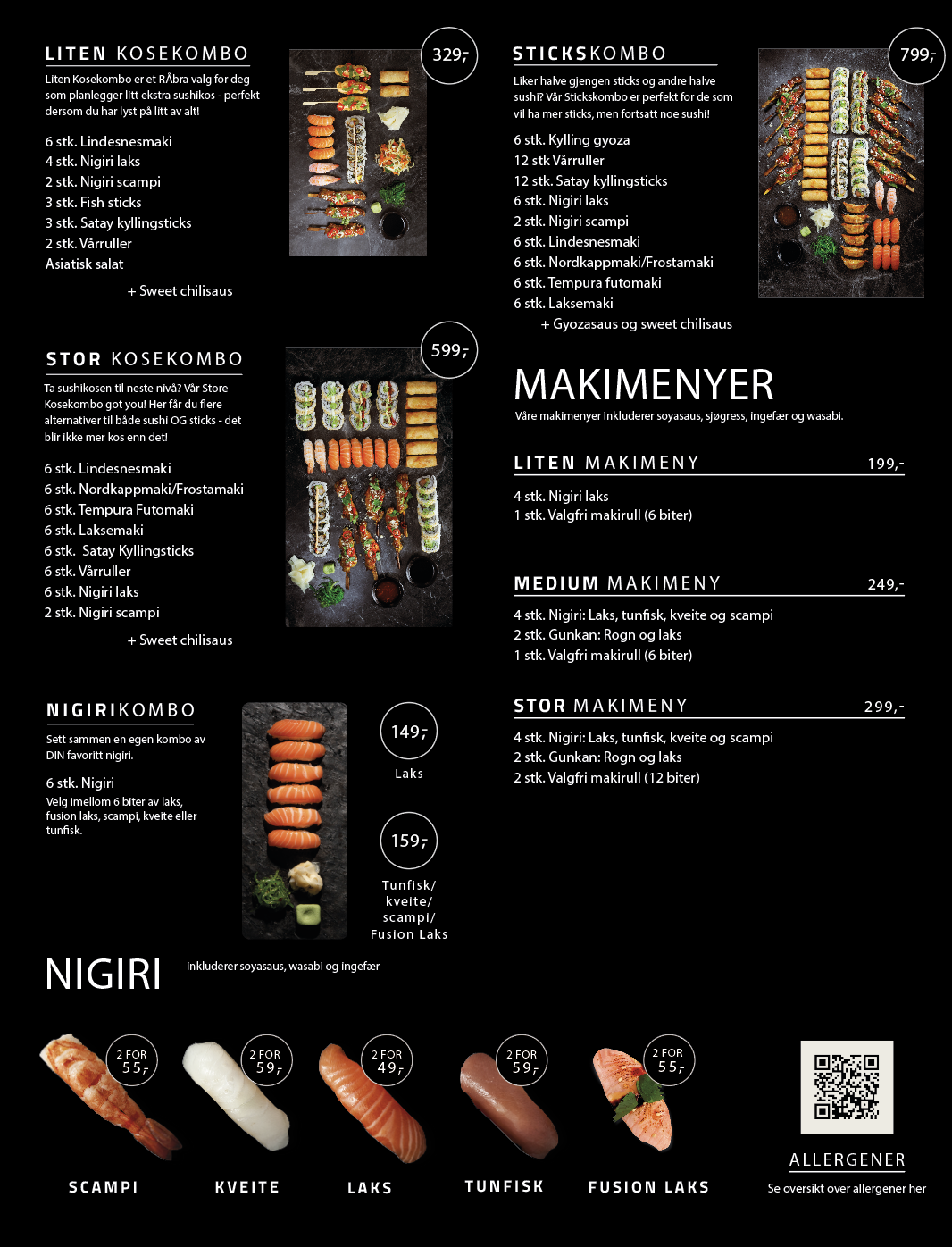Mat til hele gjengen | Sabrura Sticks & Sushi